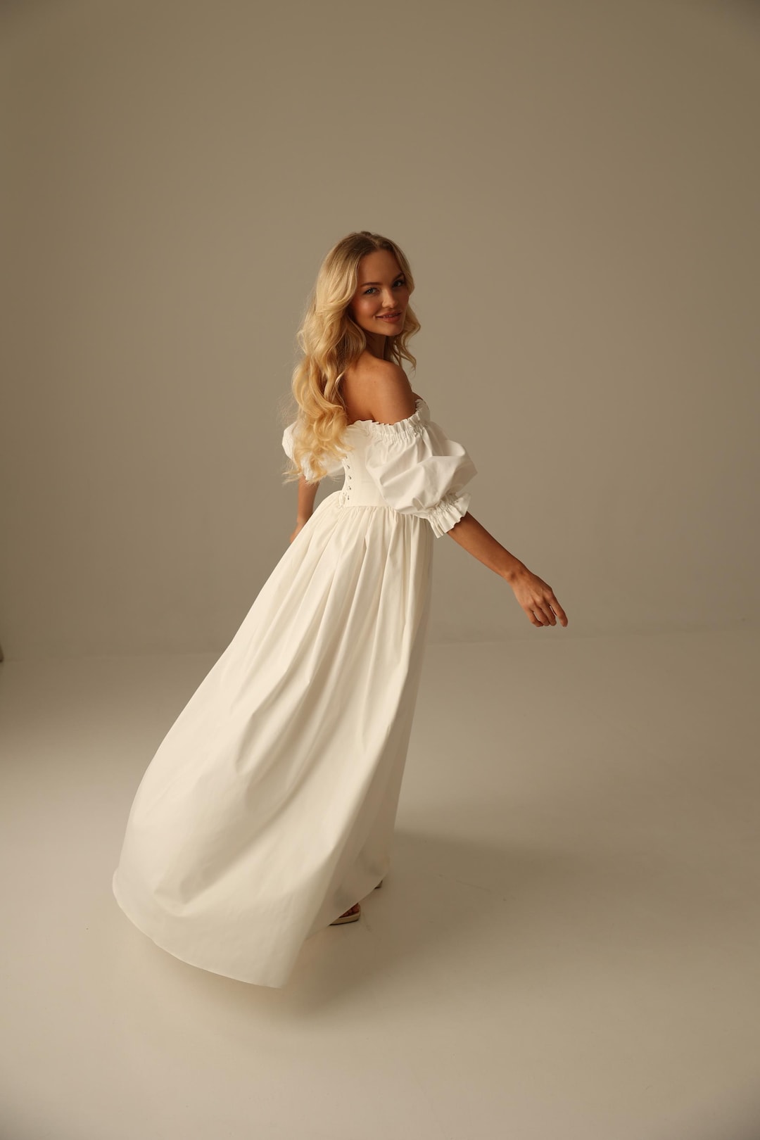 Modest Reseption Wedding Dress, Beach Bridal Gown - Etsy