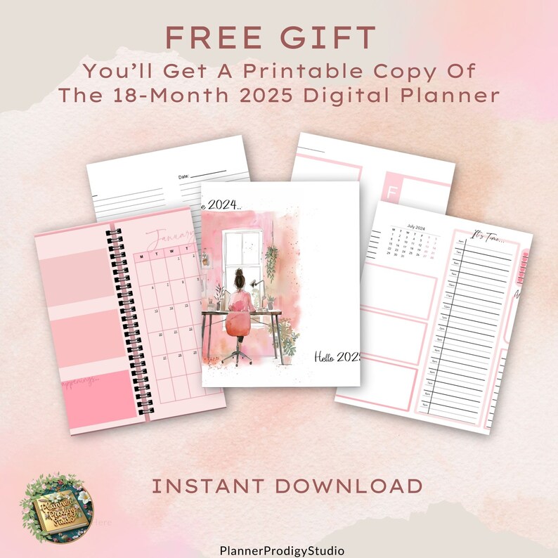 2024-2025_18 Month Digital Planner-style1 - Etsy