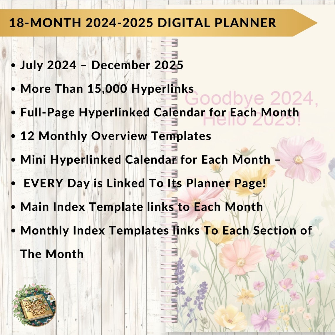 2024-2025_18 Month Digital Planner-style 2 - Etsy
