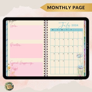 2024-2025_18 Month Digital Planner-style 2 - Etsy