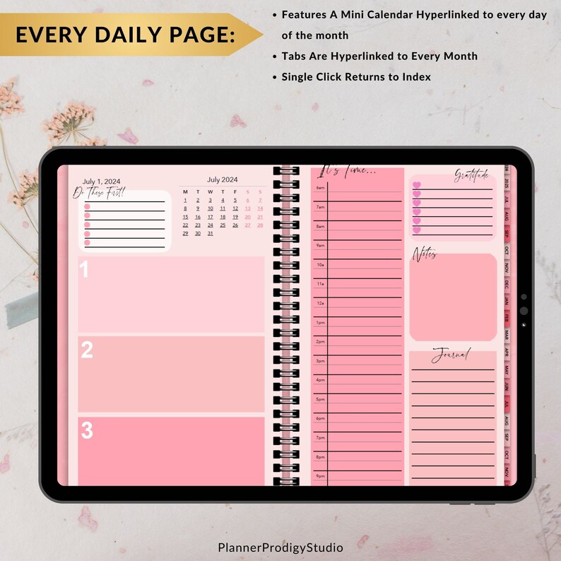 2024-2025_18 Month Digital Planner-style1 - Etsy