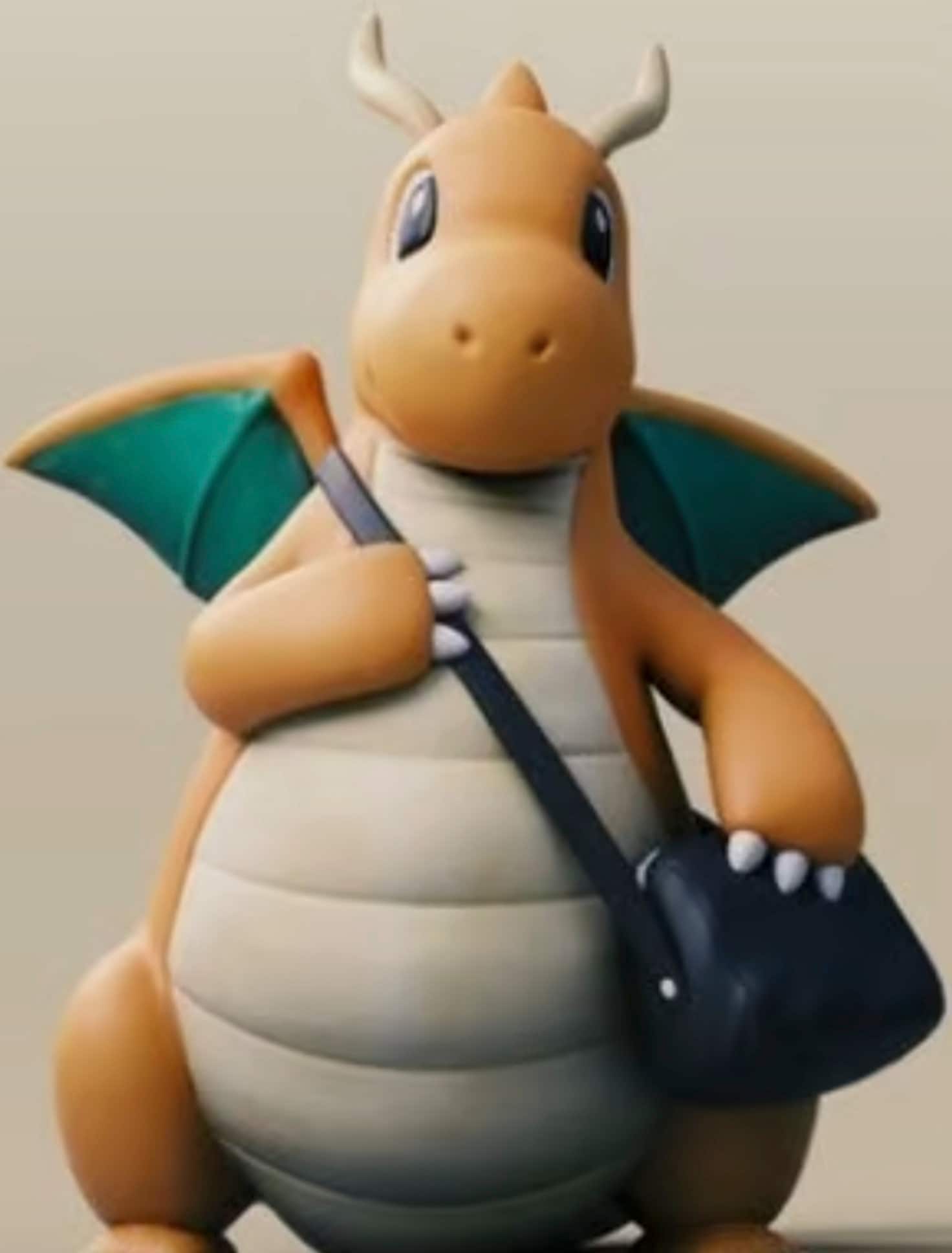 Dragonite 3D Model STL File High Quality Pokemon Sculpture Digital ...