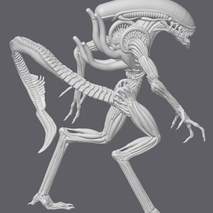 Alien STL File for 3D Printing - High Quality Digital Download ...