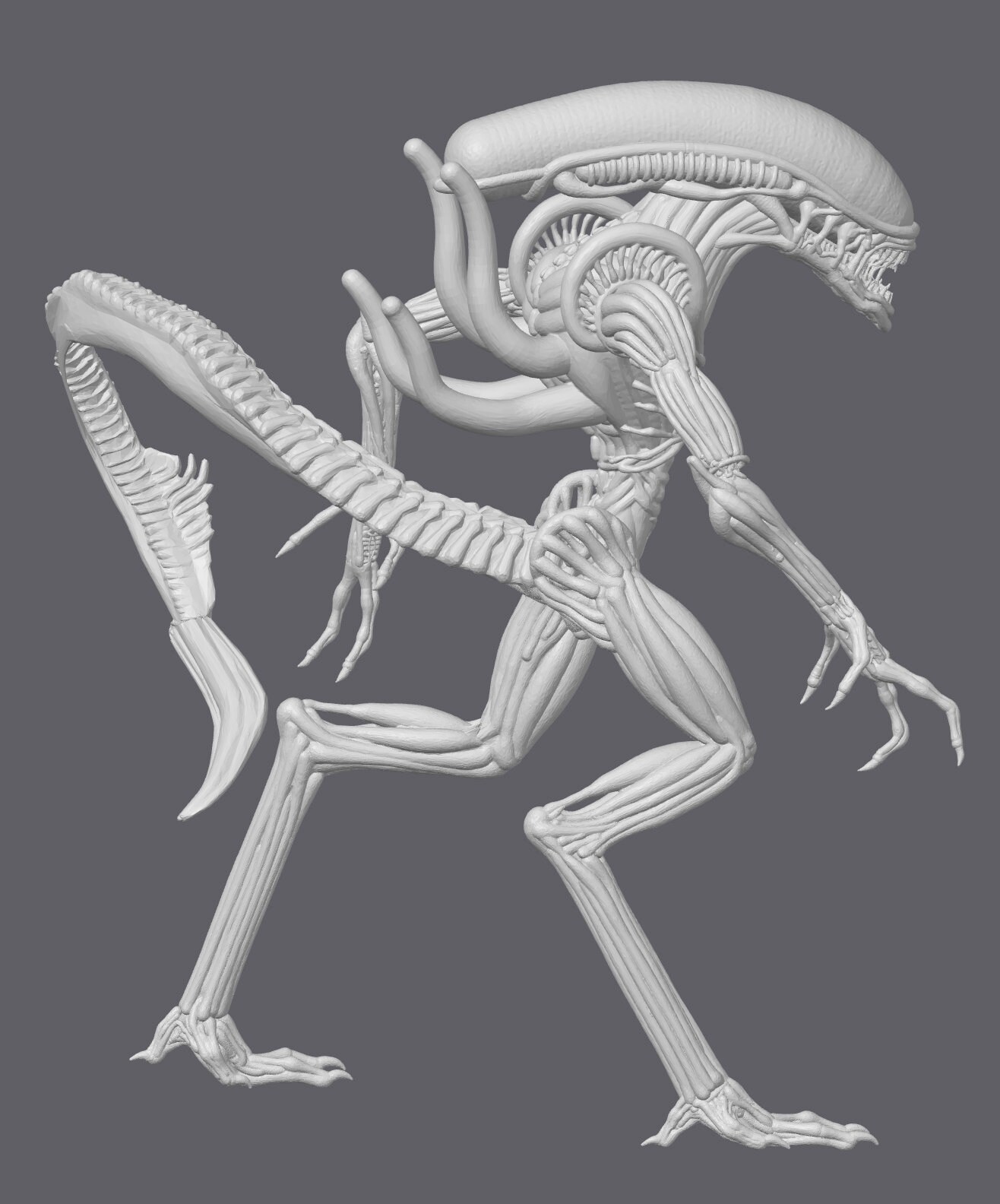 Alien STL File for 3D Printing - High Quality Digital Download ...