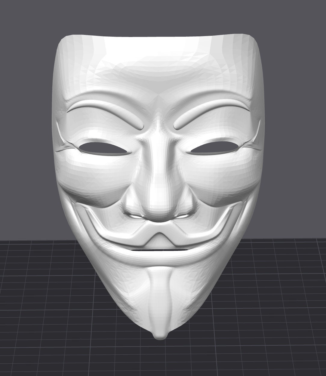Guy Fawkes Mask - 3D Printable STL File for Cosplay (digital Download ...