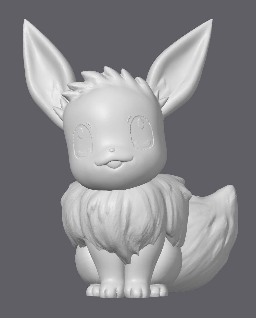 Eevee 3D Model STL File - High Quality Pokemon Sculpture Digital ...