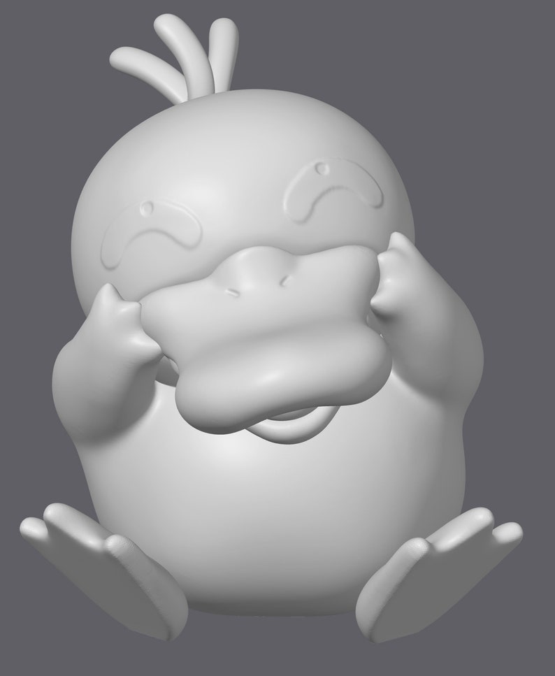 Psyduck 3D Model STL File - High Quality Pokemon Sculpture Digital ...