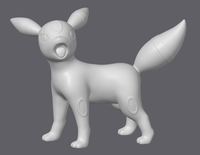 Umbreon 3D Model STL File High Quality Pokemon Sculpture Digital ...
