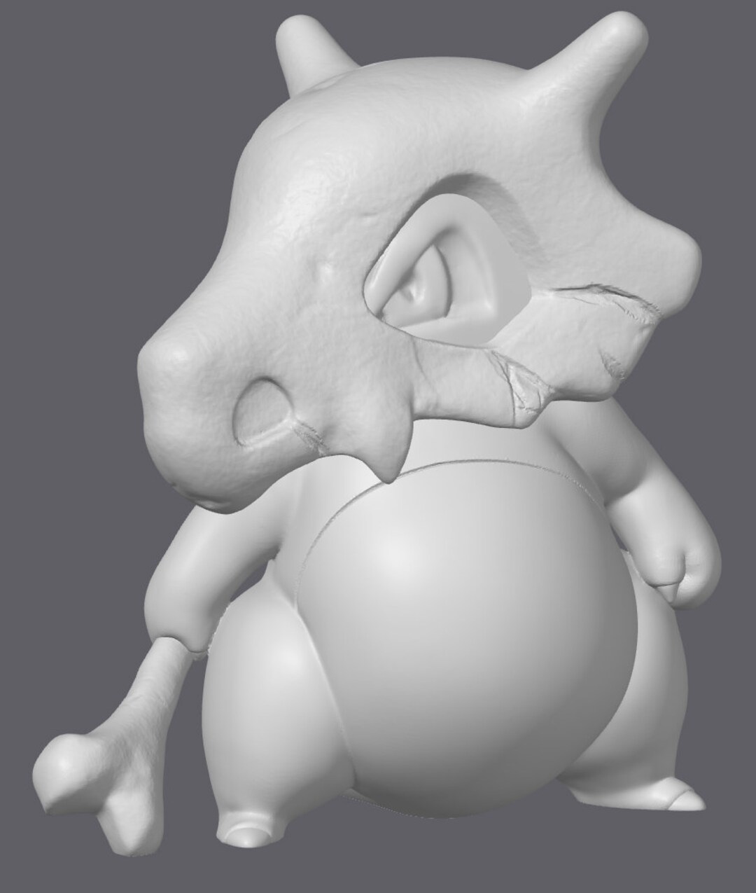 Cubone 3D Model STL File - High Quality Pokemon Sculpture Digital ...