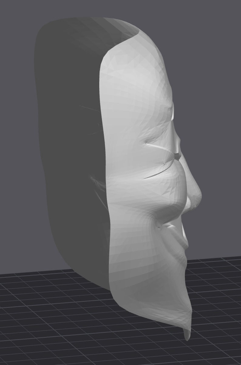 Guy Fawkes Mask 3D Printable STL File - High Quality Digital Download ...