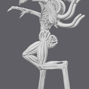 Alien STL File for 3D Printing - High Quality Digital Download ...
