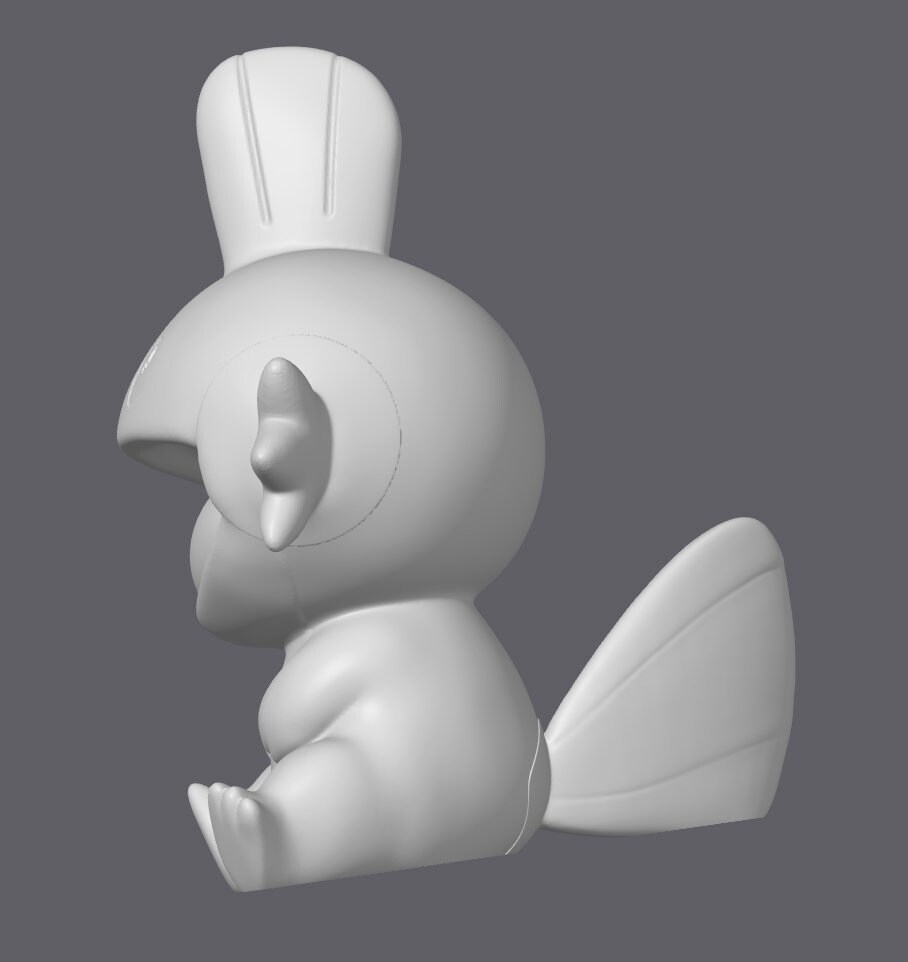 Mudkip 3D Model STL File - High Quality Pokemon Sculpture Digital ...