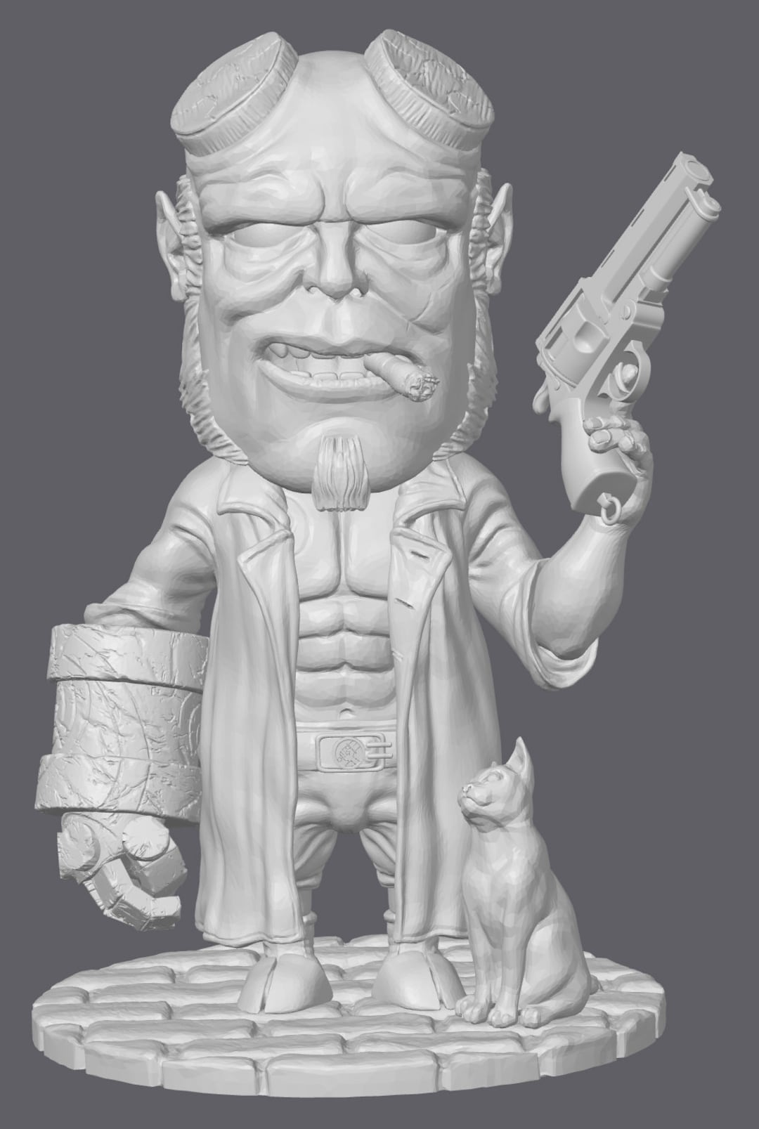 Hellboy 3D Printable STL File High Quality Digital Download for 3D ...