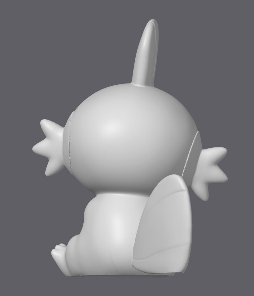 Mudkip 3D Model STL File - High Quality Pokemon Sculpture Digital ...