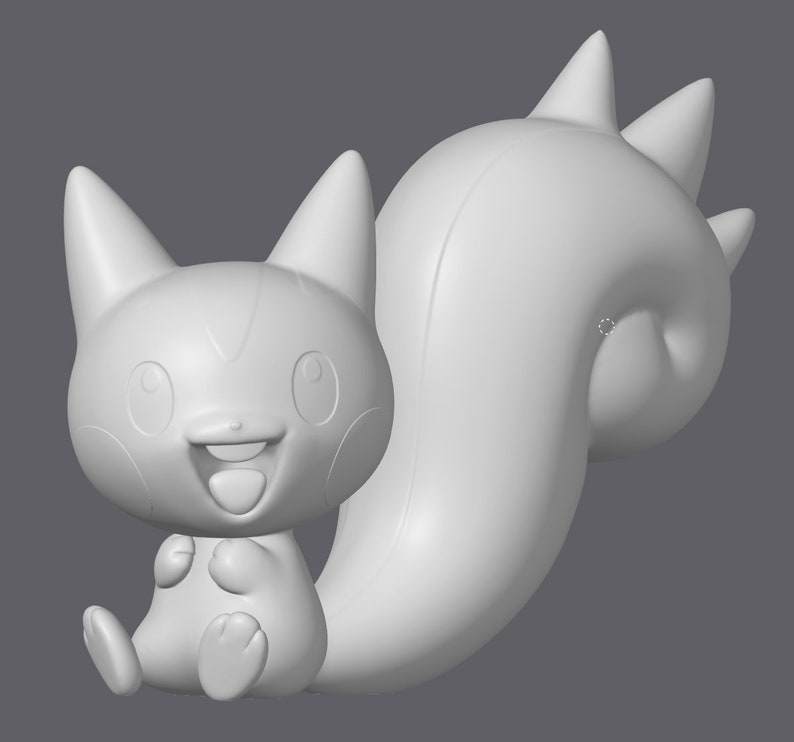 Pachirisu 3D Model STL File - High Quality Pokemon Sculpture Digital ...