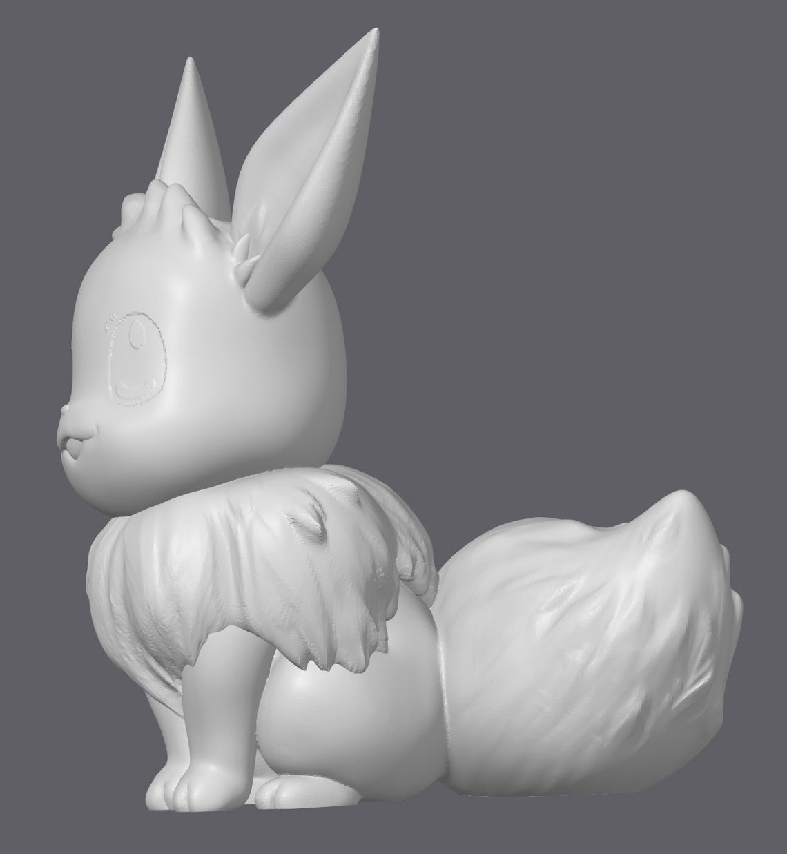 Eevee 3D Model STL File - High Quality Pokemon Sculpture Digital ...