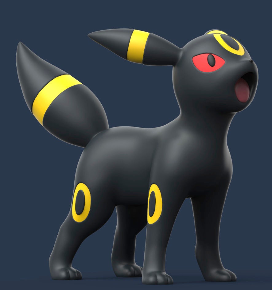 Umbreon 3D Model STL File High Quality Pokemon Sculpture Digital ...