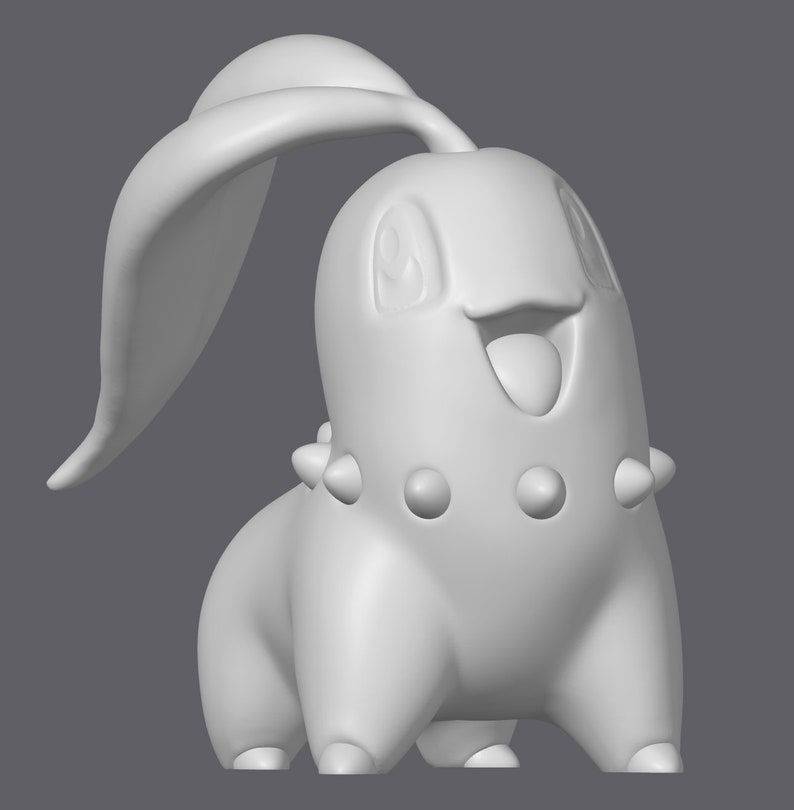 Chikorita 3D Model STL File - High Quality Pokemon Sculpture Digital ...