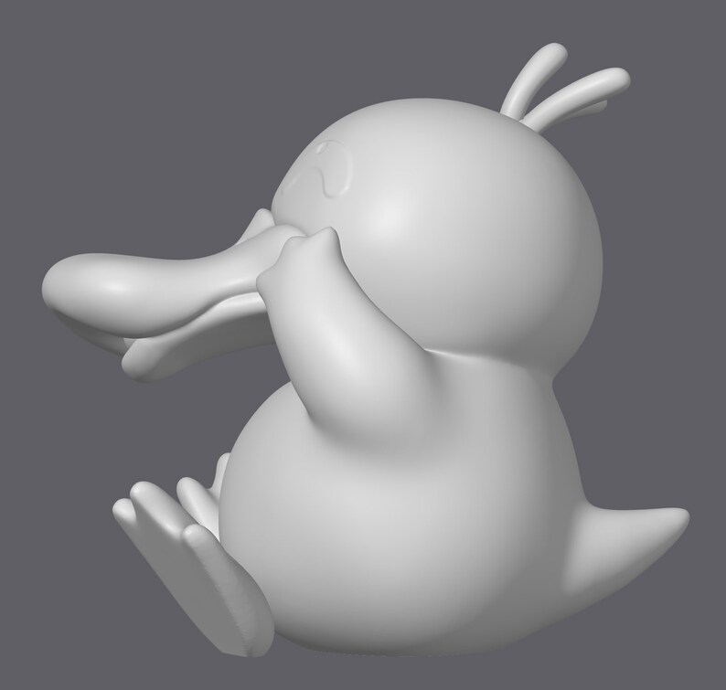 Psyduck 3D Model STL File - High Quality Pokemon Sculpture Digital ...