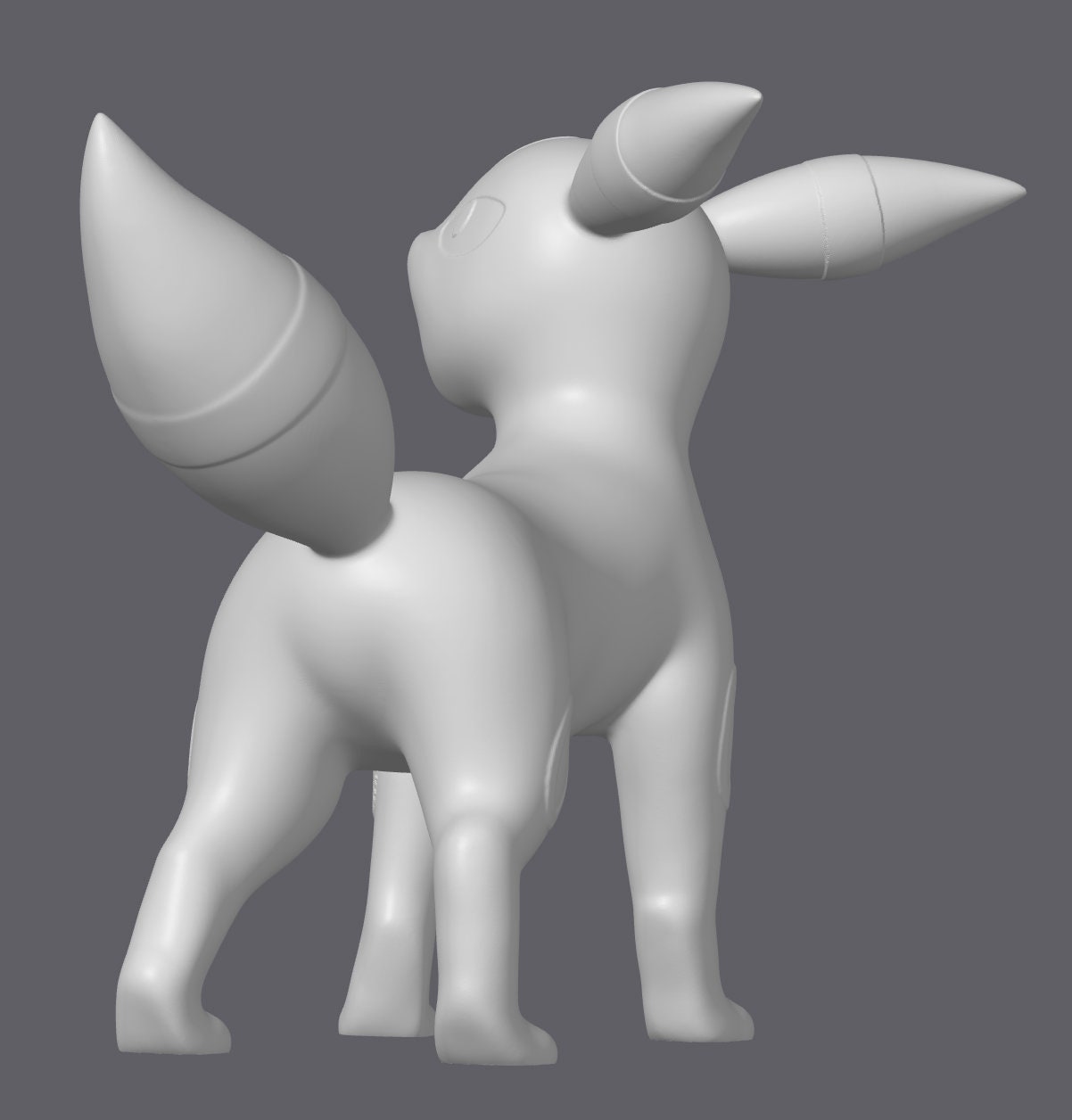 Umbreon 3D Model STL File High Quality Pokemon Sculpture Digital ...