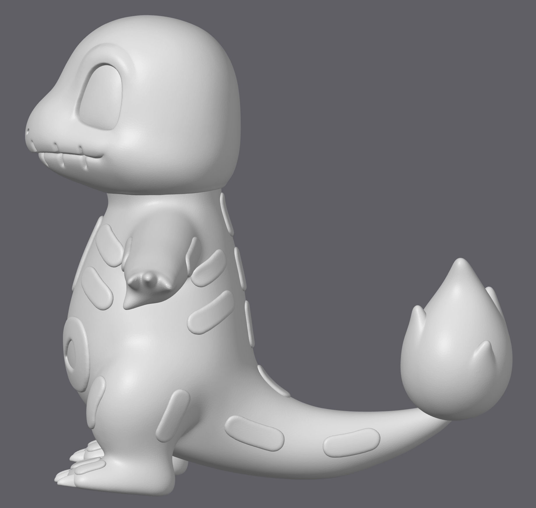 Halloween Charmander 3D Model STL File-high Quality Pokemon Sculpture ...