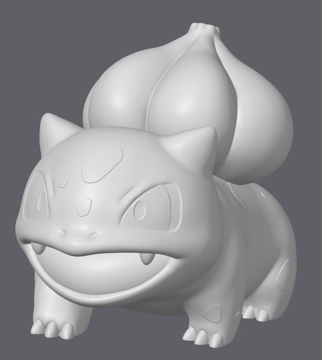 Bulbasaur 3D Model STL File High Quality Pokemon Sculpture Digital ...