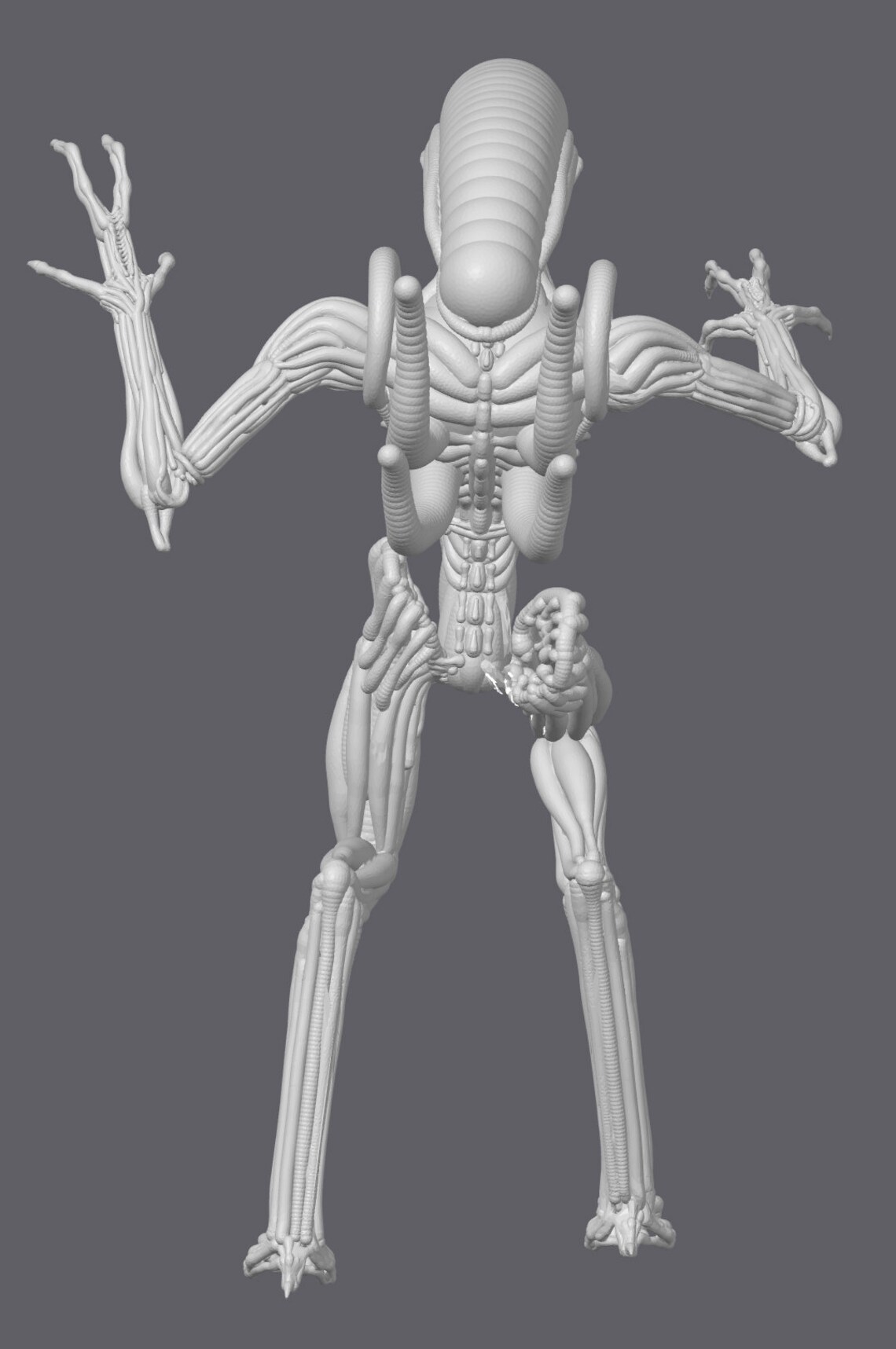 Alien STL File for 3D Printing - High Quality Digital Download ...