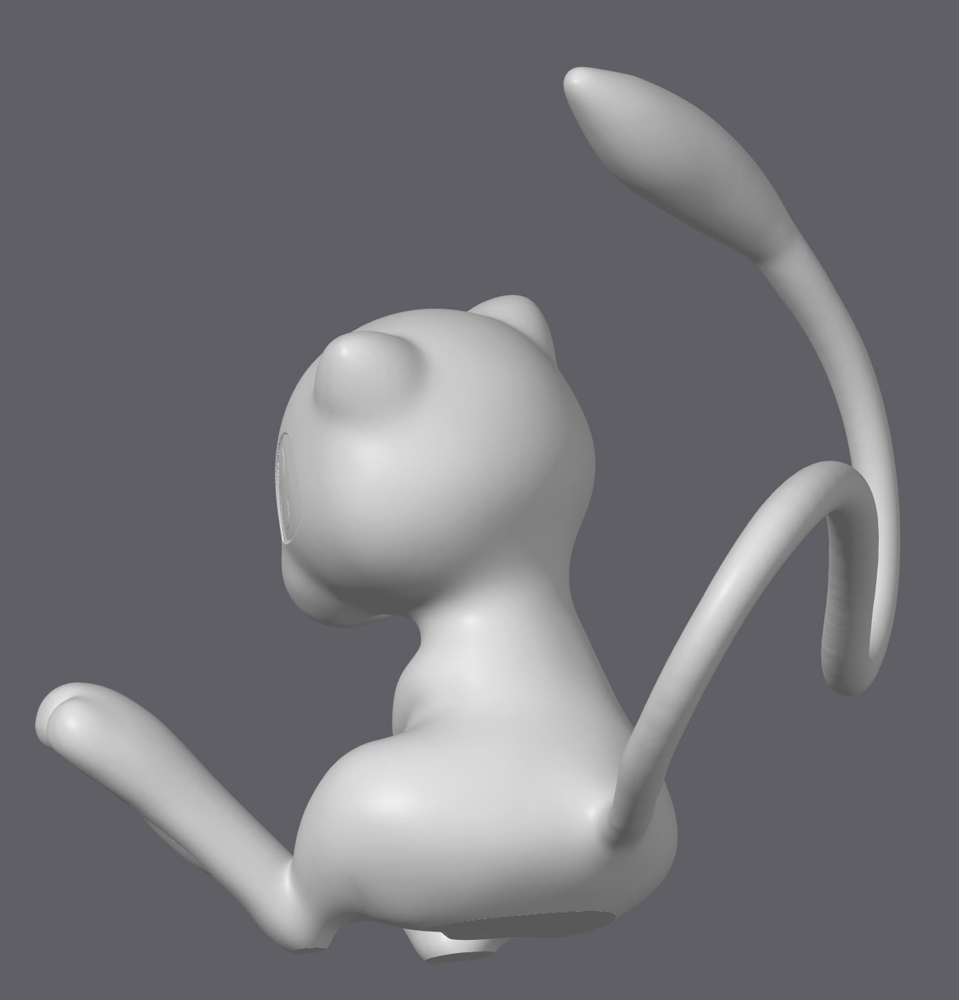 Mew 3D Model STL File High Quality Pokemon Sculpture Digital Download ...