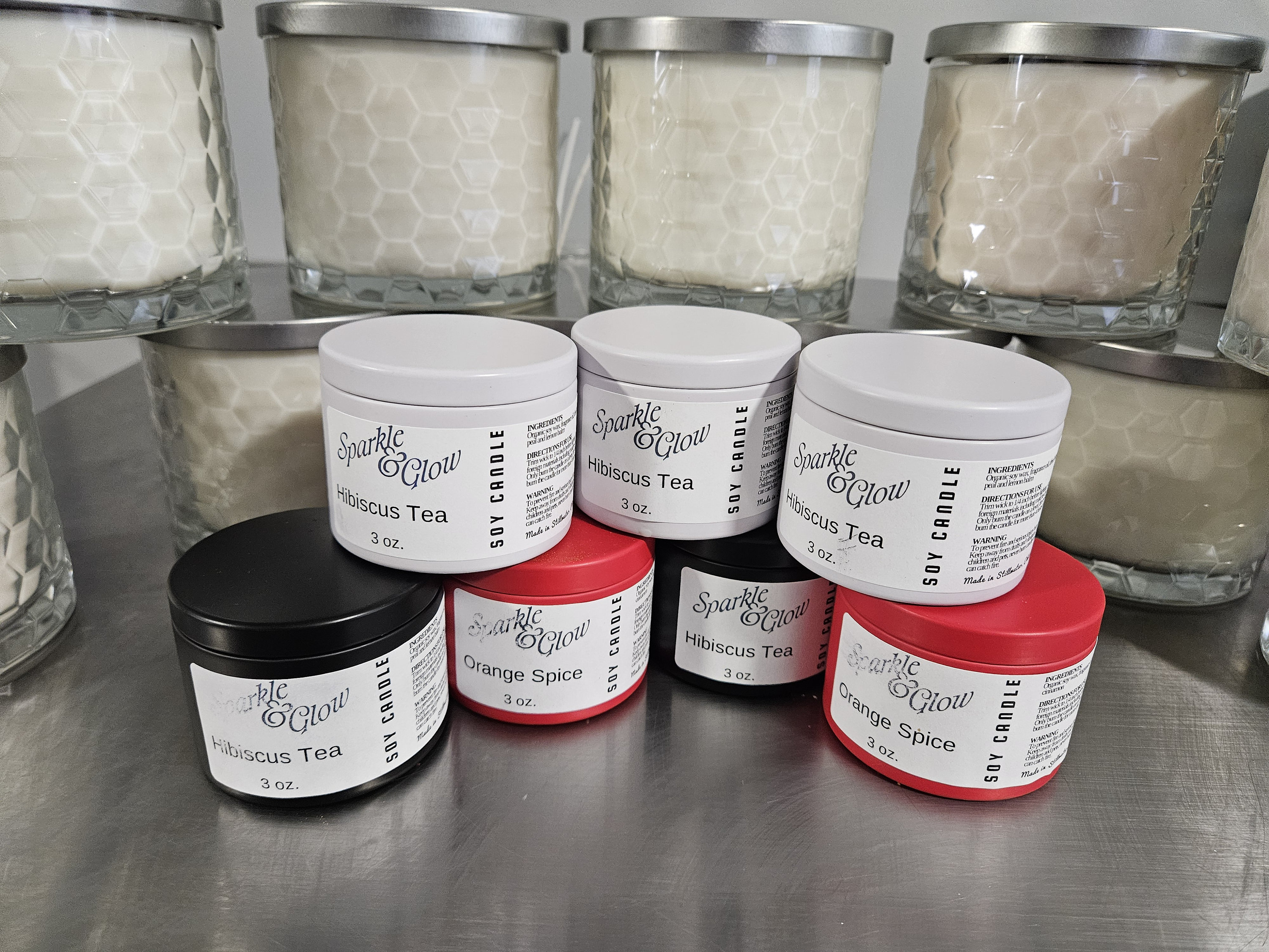 6 Candle Sample Set 3 Oz. Soy Candles - Etsy