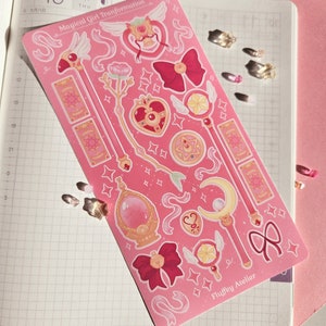 Magical Girls Stickersheet for Every Mahou Shoujo Fan! Cute Girly Anime ...