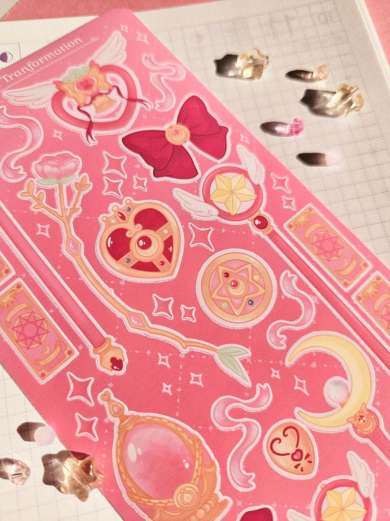Magical Girls Stickersheet for Every Mahou Shoujo Fan! Cute Girly Anime ...