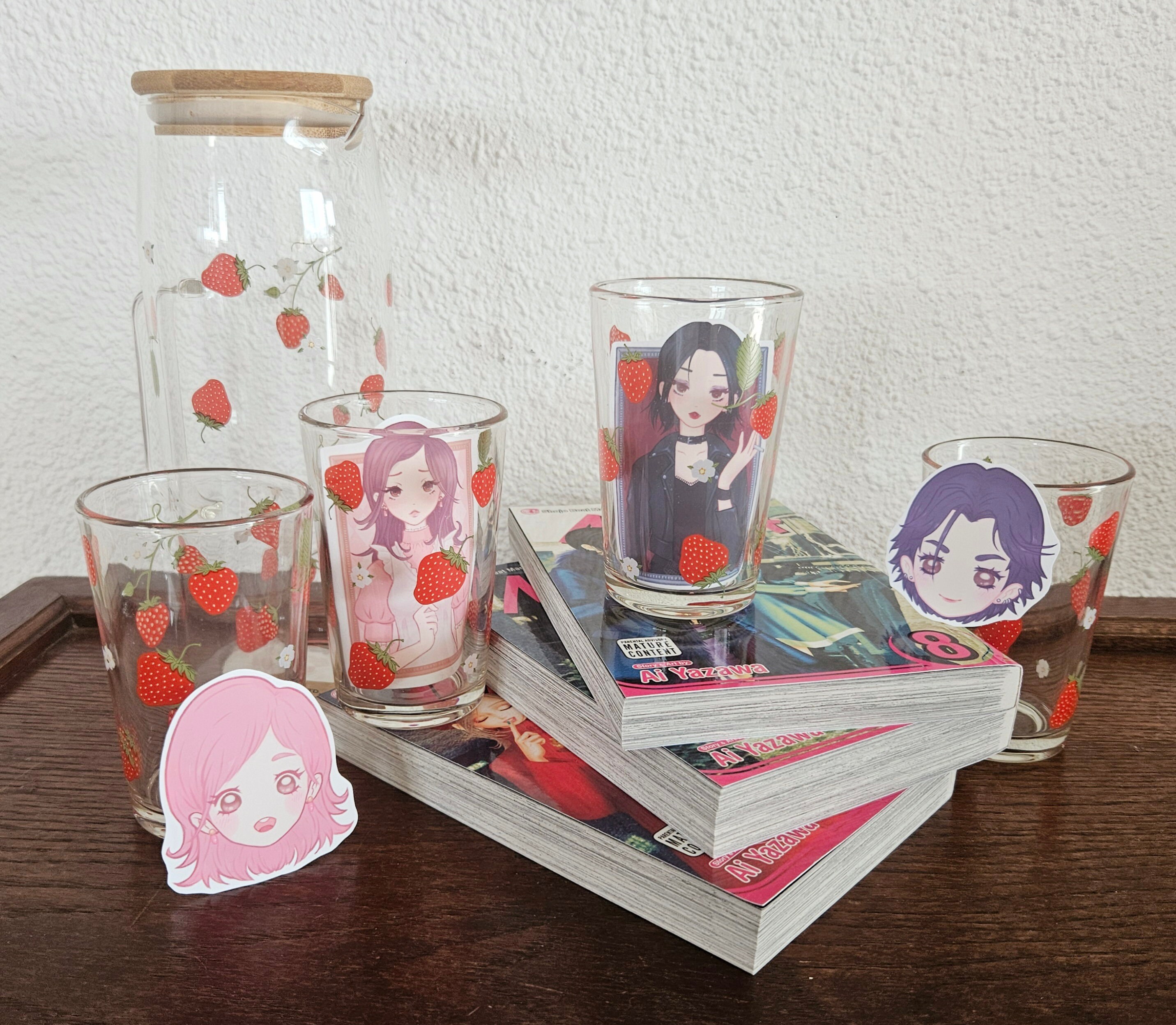 Nana Vinyl Stickers Nana and Hachi Manga Fanart - Etsy