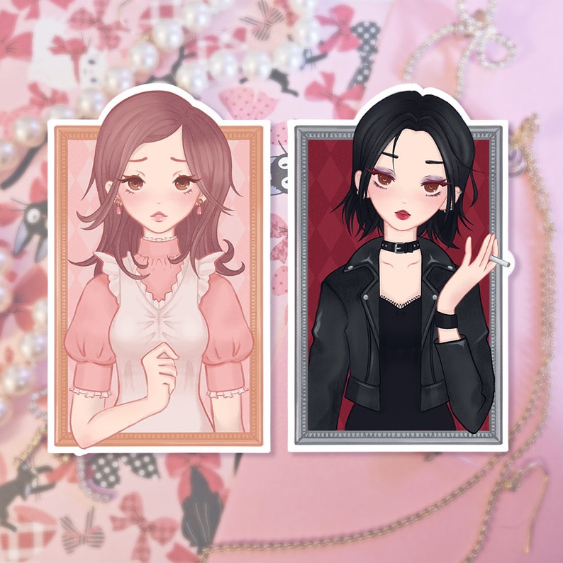 Nana Vinyl Stickers Nana and Hachi Manga Fanart - Etsy