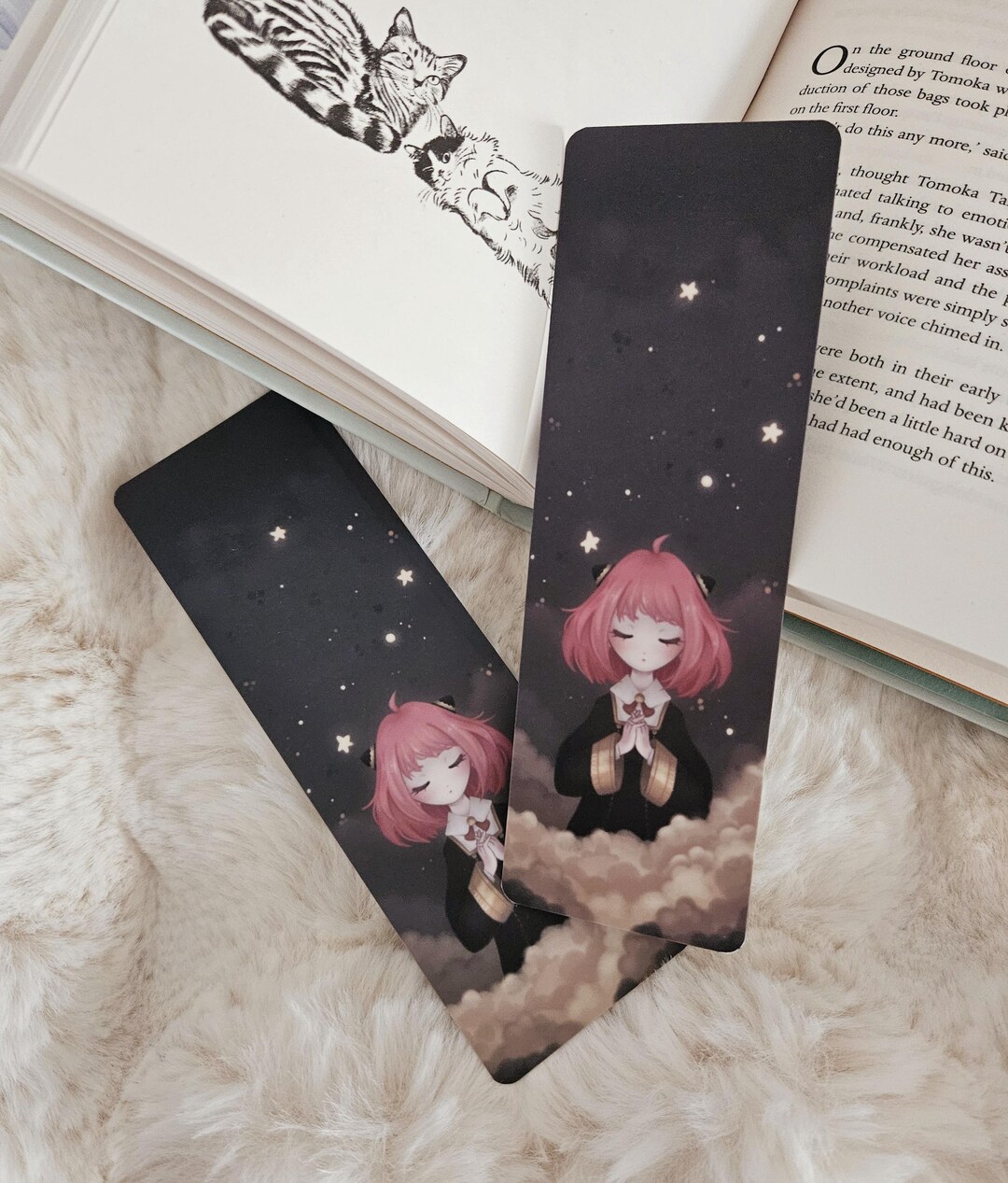 Cute Anya Bookmarks for Reading Books and Manga ! a Starry Night in the ...