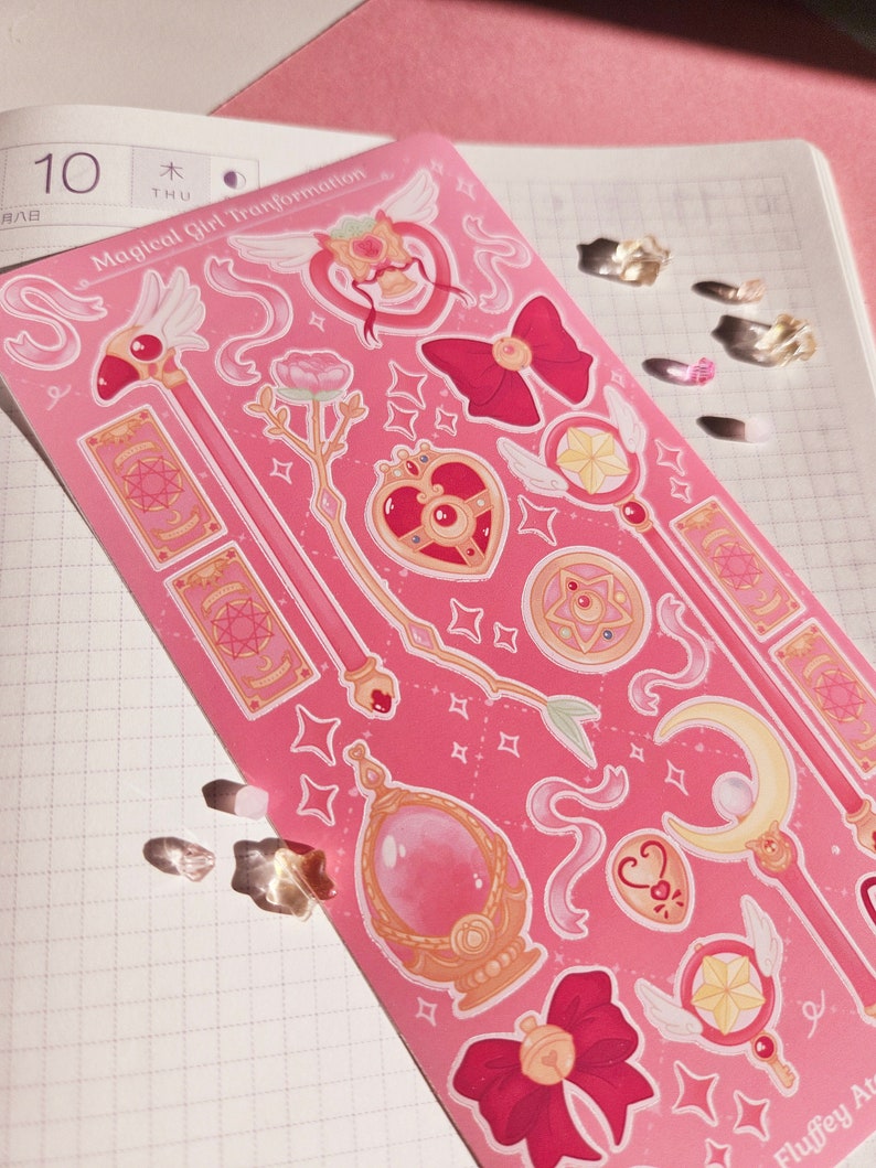 Magical Girls Stickersheet for Every Mahou Shoujo Fan! Cute Girly Anime ...