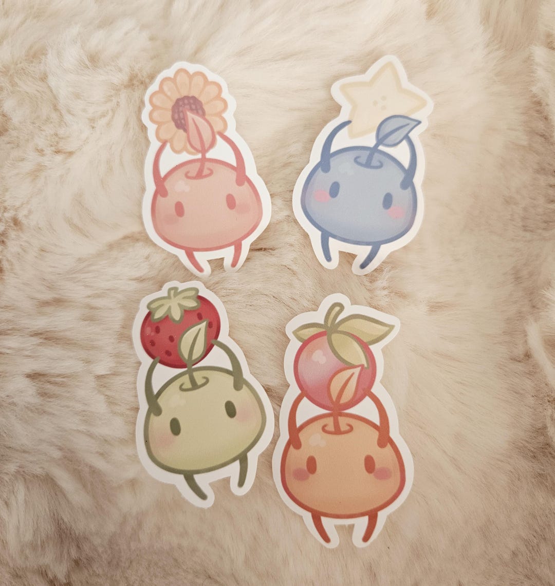 Stardew Valley Junimo Stickers | Junimos Harvesting, Flowers & Fruits ...
