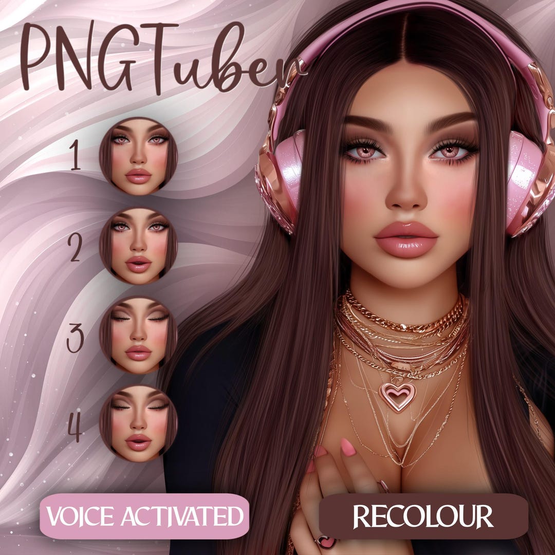 Female Vtuber Pngtuber | Vtuber Model | Twitch | Vtuber Assets ...