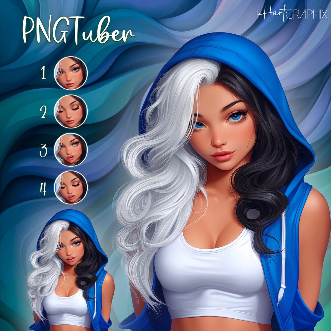 Female Vtuber Pngtuber | Vtuber Model | Twitch | Vtuber Assets ...