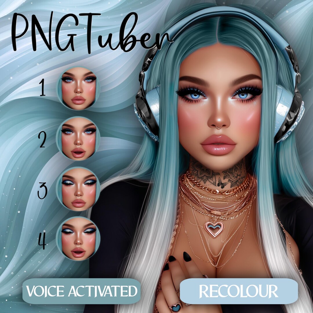 Female Vtuber Pngtuber | Vtuber Model | Twitch | Vtuber Assets ...