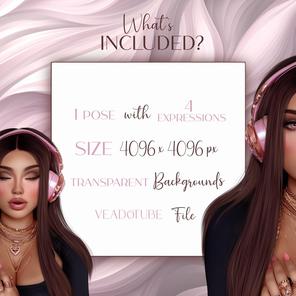 Female Vtuber Pngtuber | Vtuber Model | Twitch | Vtuber Assets ...