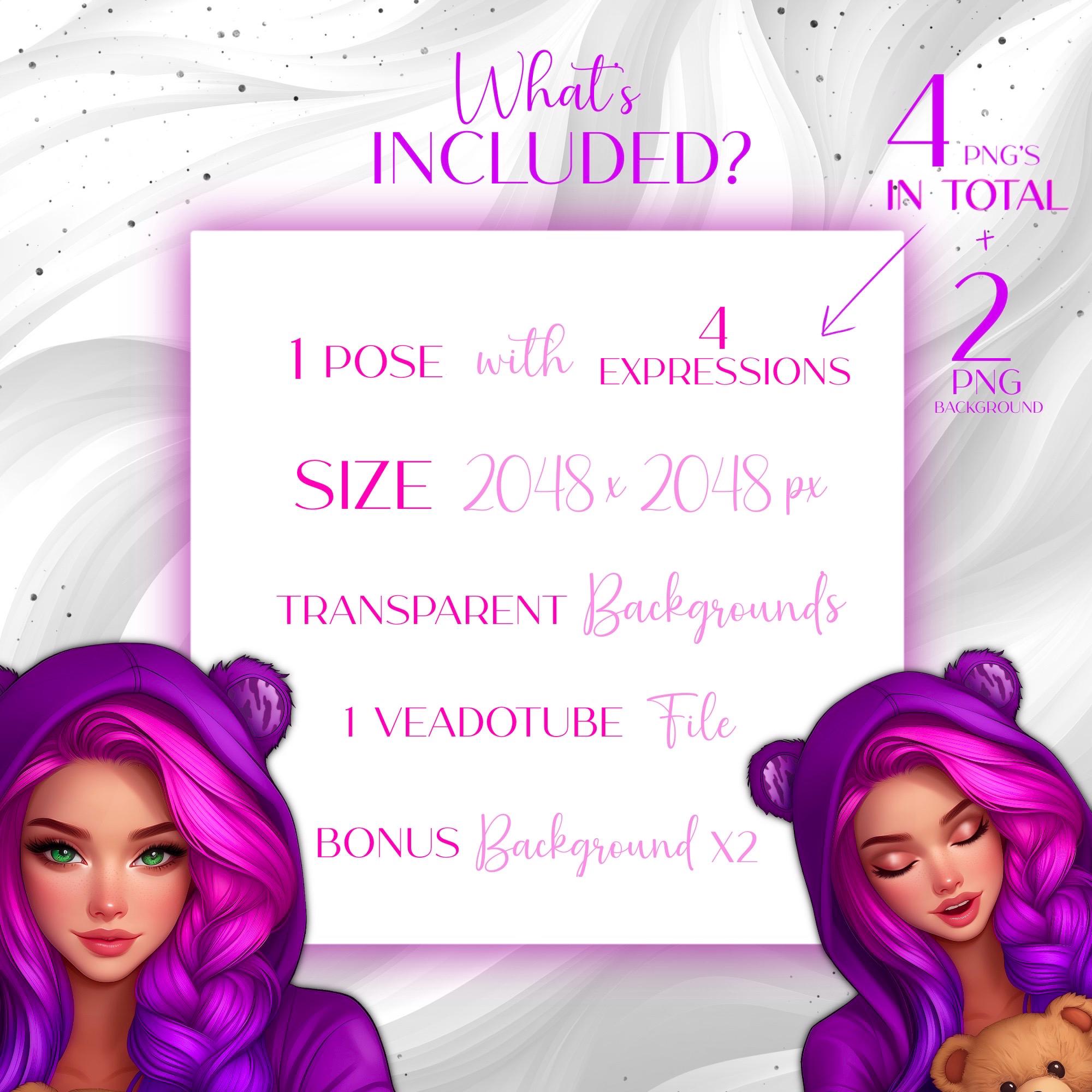 Female Vtuber Pngtuber | Vtuber Model | Twitch | Vtuber Assets ...