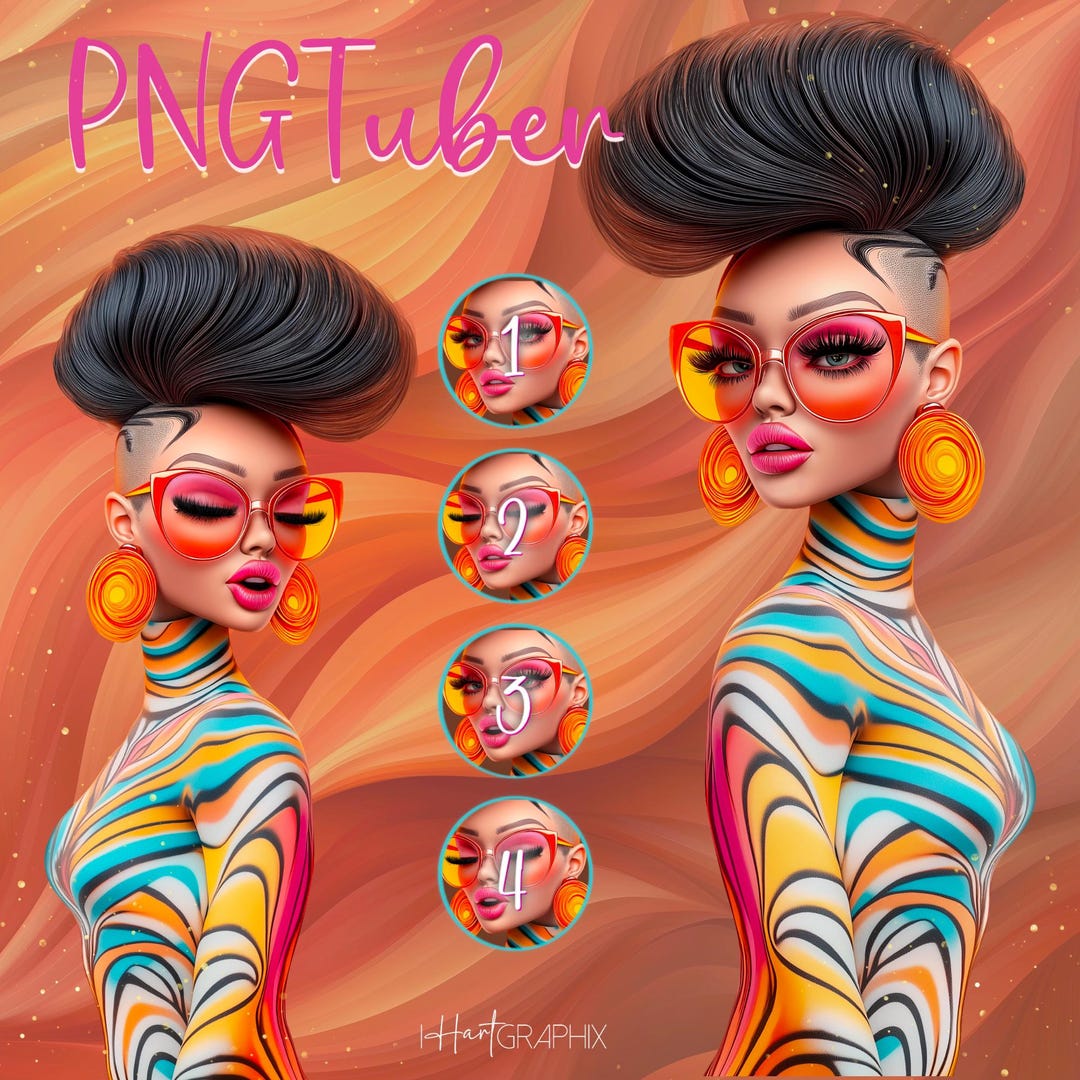 Female Vtuber Pngtuber | Vtuber Model | Twitch | Vtuber Assets ...