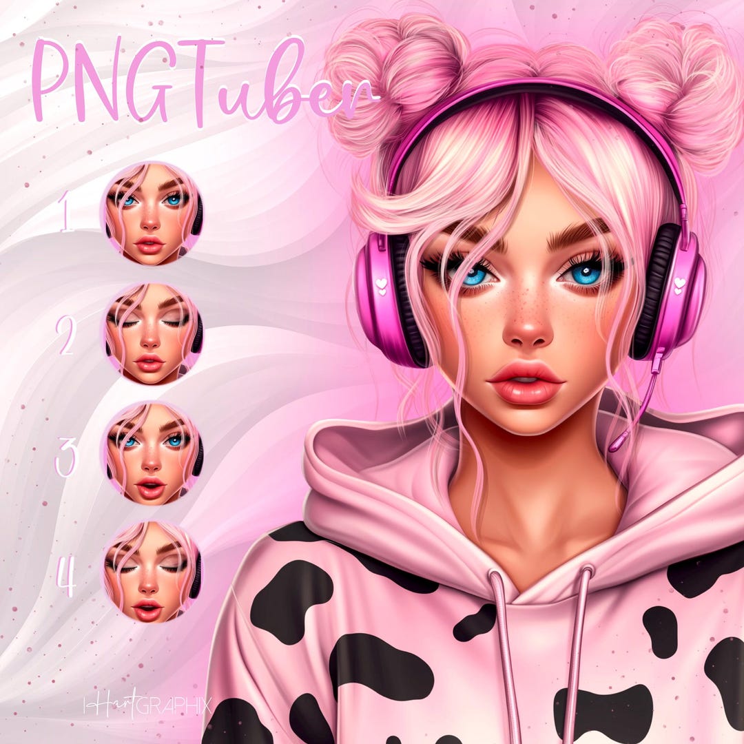 Female Vtuber Pngtuber | Vtuber Model | Twitch | Vtuber Assets ...