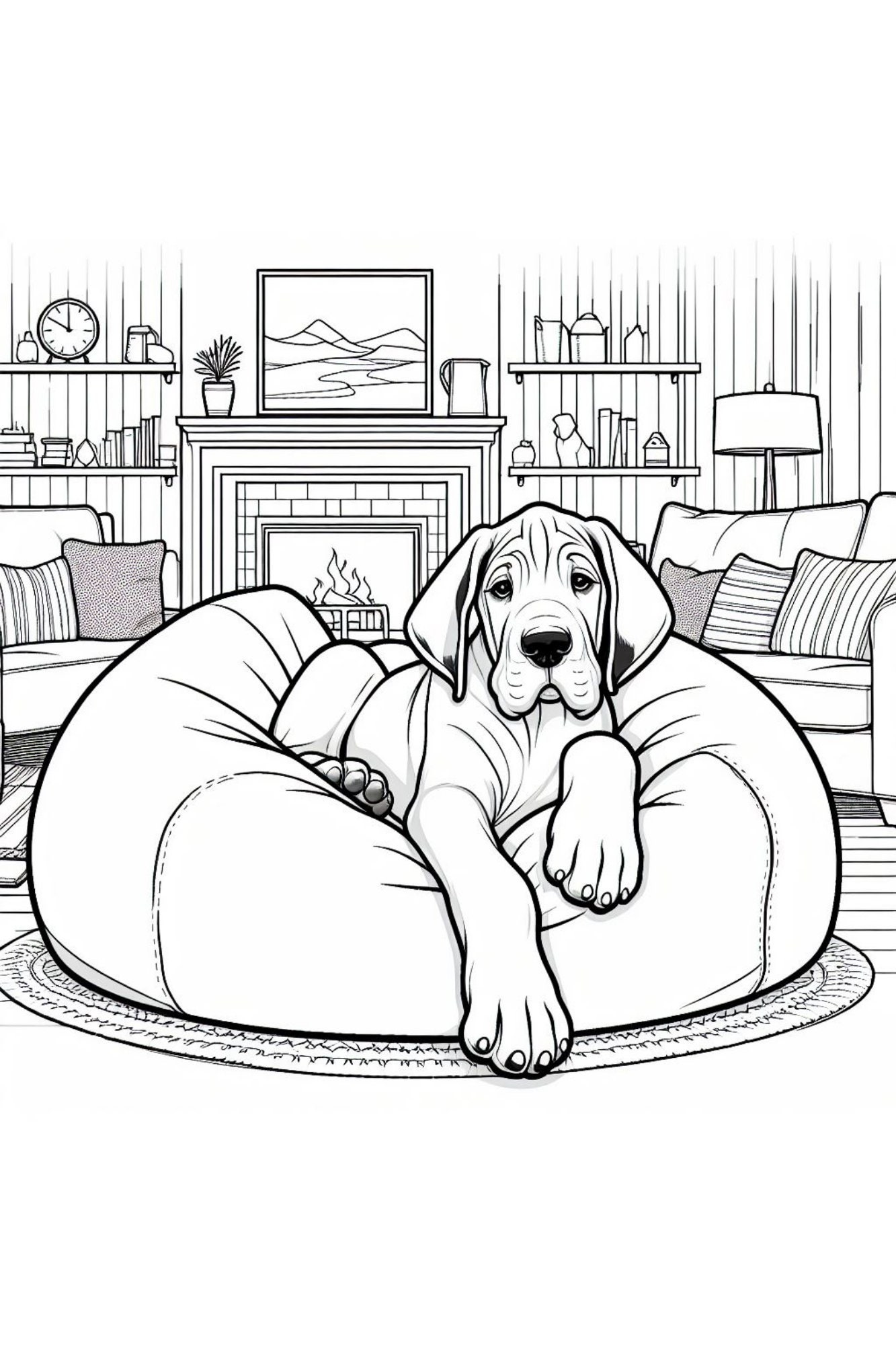 Printable Dog Coloring Book L Relaxing & Fun for All Ages L Kids ...