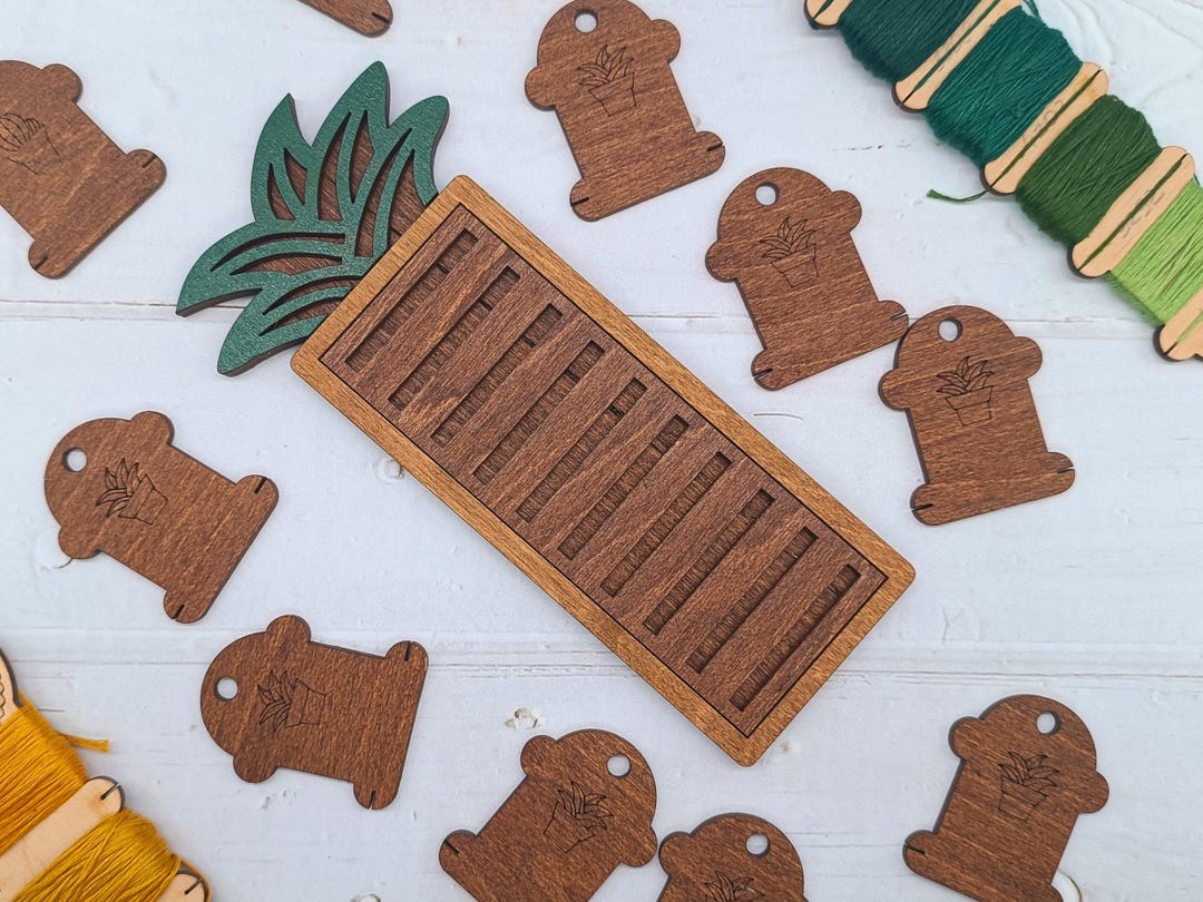Wooden Thread Organizer, Thread Sorter, Floss Organizer, Embroidery ...