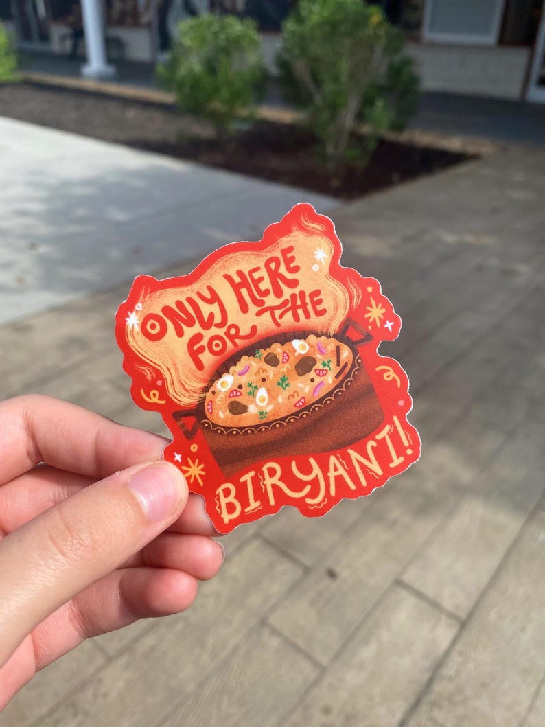 Biryani Sticker - Food Sticker, Desi Gift, Pakistani, Indian Gift for ...