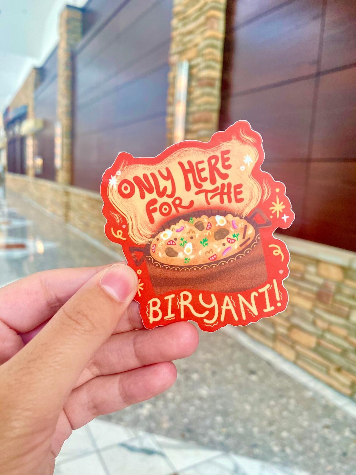 Biryani Sticker - Food Sticker, Desi Gift, Pakistani, Indian Gift for ...