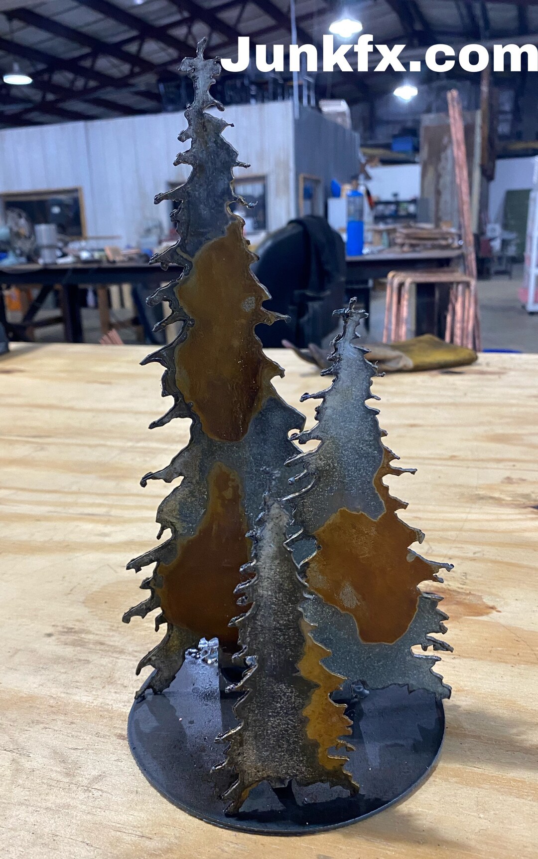 Distressed Galvanized 3 Tree Group Made in Iowa - Etsy