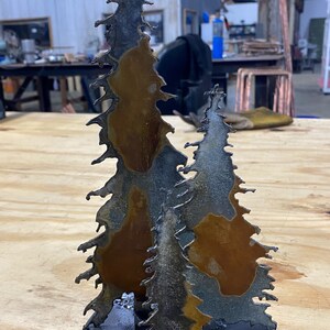 Distressed Galvanized 3 Tree Group Made in Iowa - Etsy