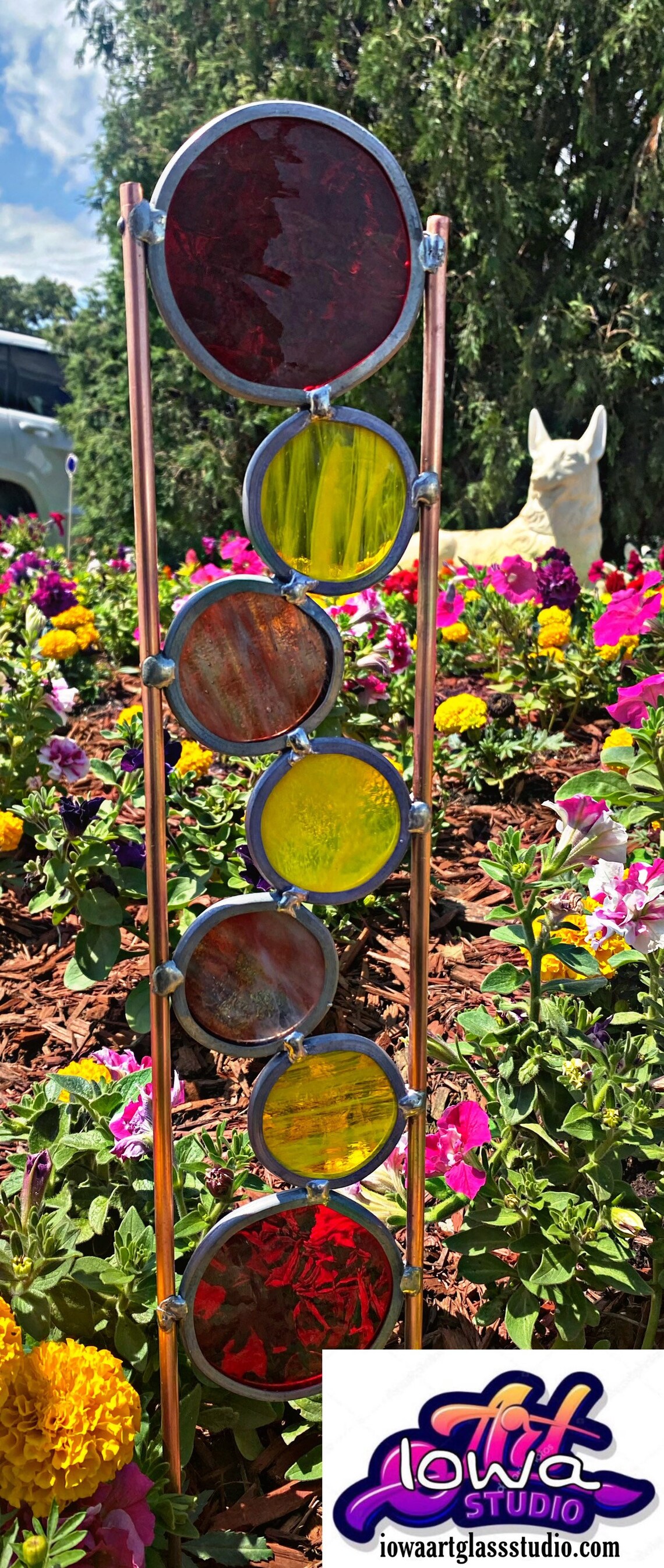 Plant Stake With Birth Stone Colors. Garden Stake. Free | Etsy